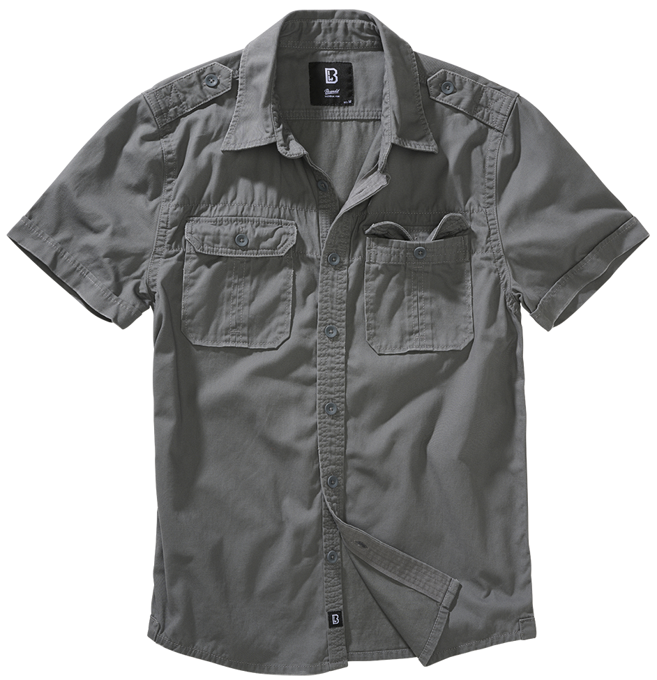 Vintage Shirt Short Sleeve | olive | S | 4024.1.S
