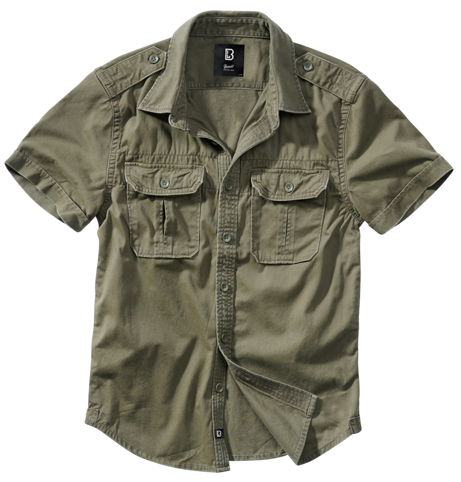 Vintage Shirt Short Sleeve | olive | S | 4024.1.S